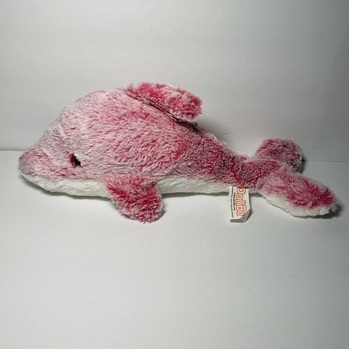 DolliBu Pink Dolphin Stuffed Animal 14 Inches Plush Soft Toy Figure for ...