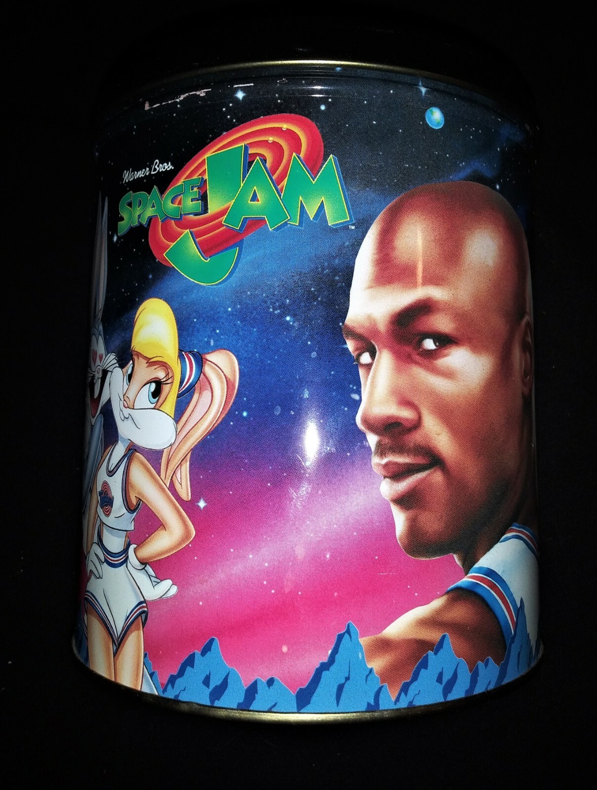 1996 Warner Brothers Michael Jordan Space Jam Tin Can All Original | eBay