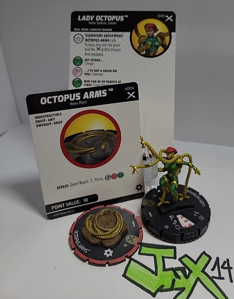 Heroclix Marvel Earth X LADY OCTOPUS 049 Super Rare & s004 OCTOPUS ARMS ...
