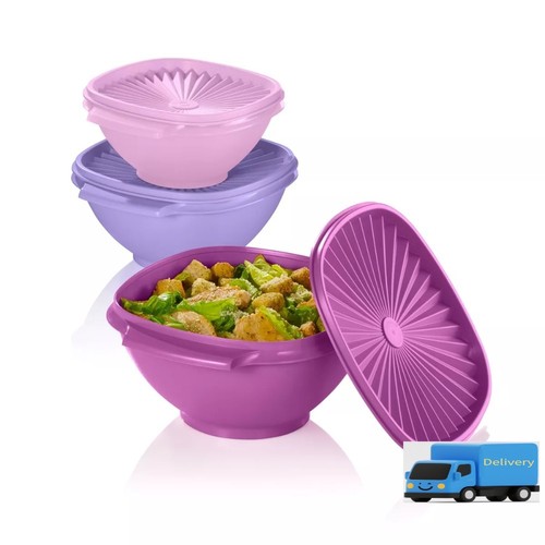 Tupperware 6pc Heritage Bowl Food Storage Container Set - Assorted ...