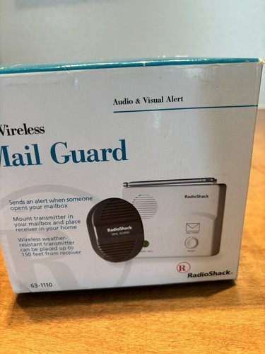 Wireless Mail Guard Alert Mailbox Protector Radio Shack 63-1110 Audio ...