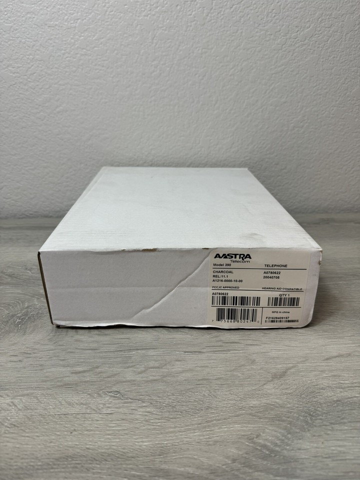 Aastra Telecom Model 390 Charcoal Analog Desk Phone - New in Box | eBay