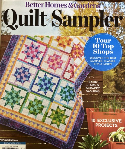 BETTER HOMES & GARDENS QUILT SAMPLER MAGAZINE NEW FALL/WINTER 2022 | eBay