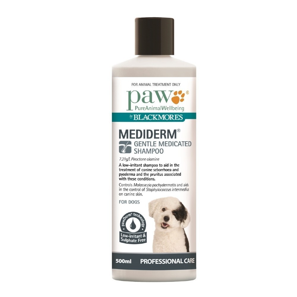 Paw Mediderm Shampoo for Dogs low-irritant, antibacterial and ...