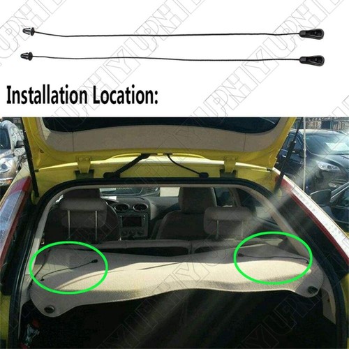 2pcs Interior Rear Parcel Shelf String For 2004-2011 Ford Focus 2 MK2 ...