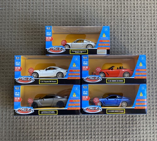 MSZ Model Car Collection x5 1:32 Scale BMW NISSAN TOYOTA PORSCHE ...