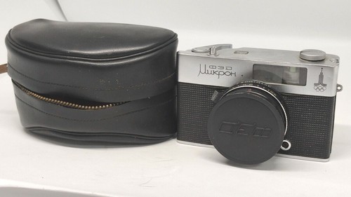 FED Mikron Micron scale focus USSR film camera Helios-89 lens 1.9/30 ...