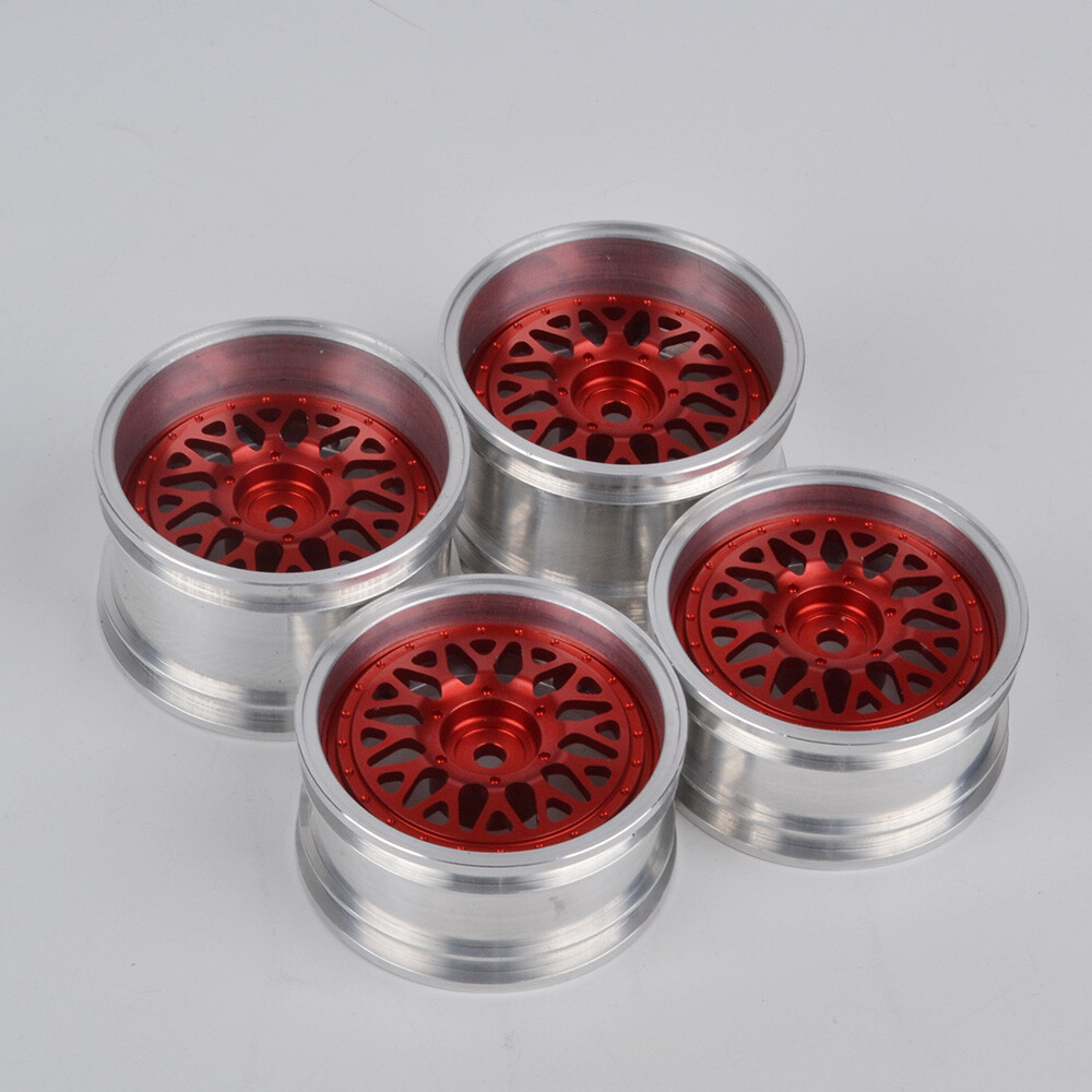 Aluminum Wide Mesh Wheels Set für Tamiya TA01/TA02 Porsche Turbo 934 ...
