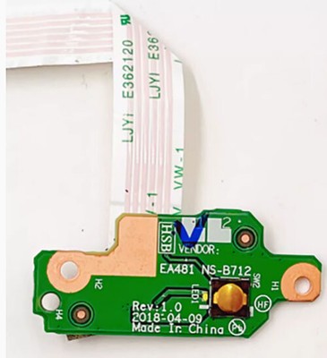 Lenovo Thinkpad T480 A485 Power Button Board with Flex Cable NS-B712 ...