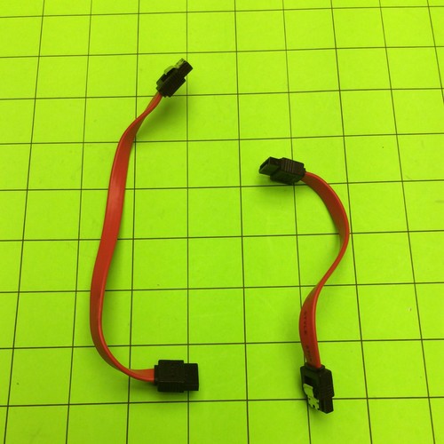Desktop Computer Two Short Red SATA Drive Cable | eBay