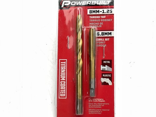 Powerbuilt 642490 8mm-1.25 Tap & 6.8mm Drill Bit | eBay