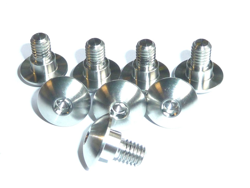 Track bike Titanium m6x12 Shoulder Fairing Bolts Motorcycle Shouldered ...