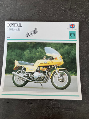CARTE FICHE MOTO collection ATLAS DUNSTALL 1100 KAWASAKI | eBay
