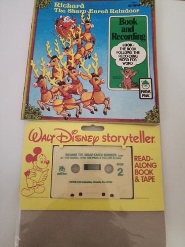 Vtg Read Along Book and Cassette - "Richard the Sharp Eared Reindeer ...