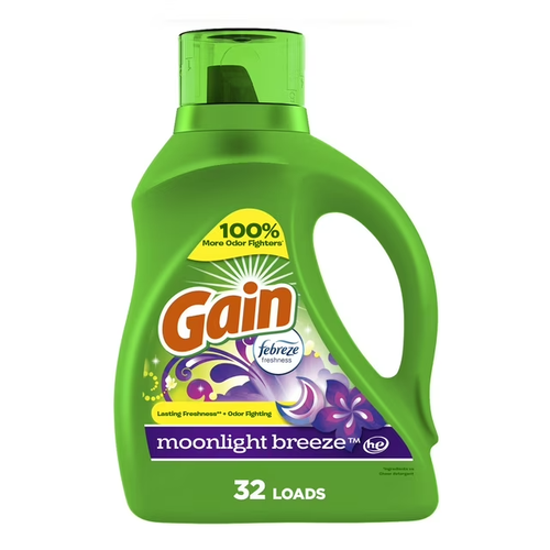 Gain Liquid Laundry Detergent, Original Scent, 46 fl oz, 32 Loads | eBay
