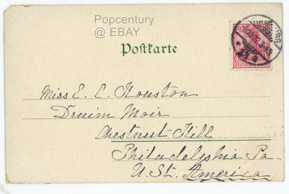 Vintage 1902 Postcard Germany Gruss Hamburg Vierlanderin Posted Photo ...