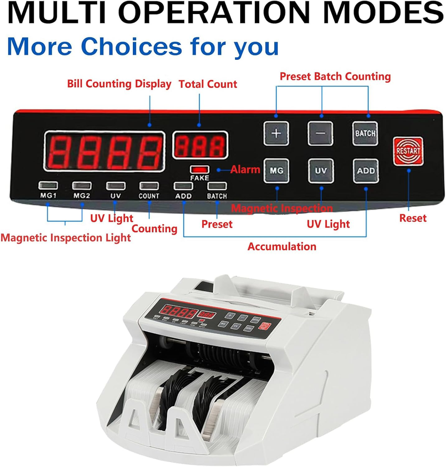 Money Counter Machine with UV, Bill Counter Suitable for AUD Dollars ...
