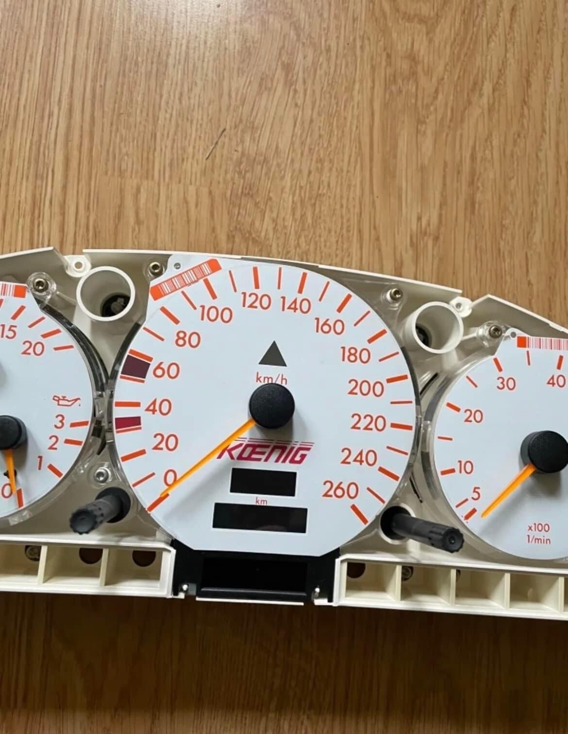 Mercedes-Benz R129 SL600 AMG SL500 Koenig Specials Cluster Meter Speedo ...