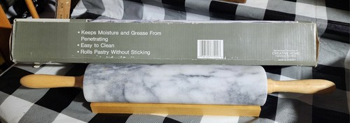Marble rolling pin with cradle | eBay