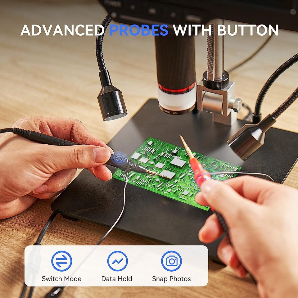 TOMLOV Soldering Digital Microscope 10" Coin Microscope with Screen ...