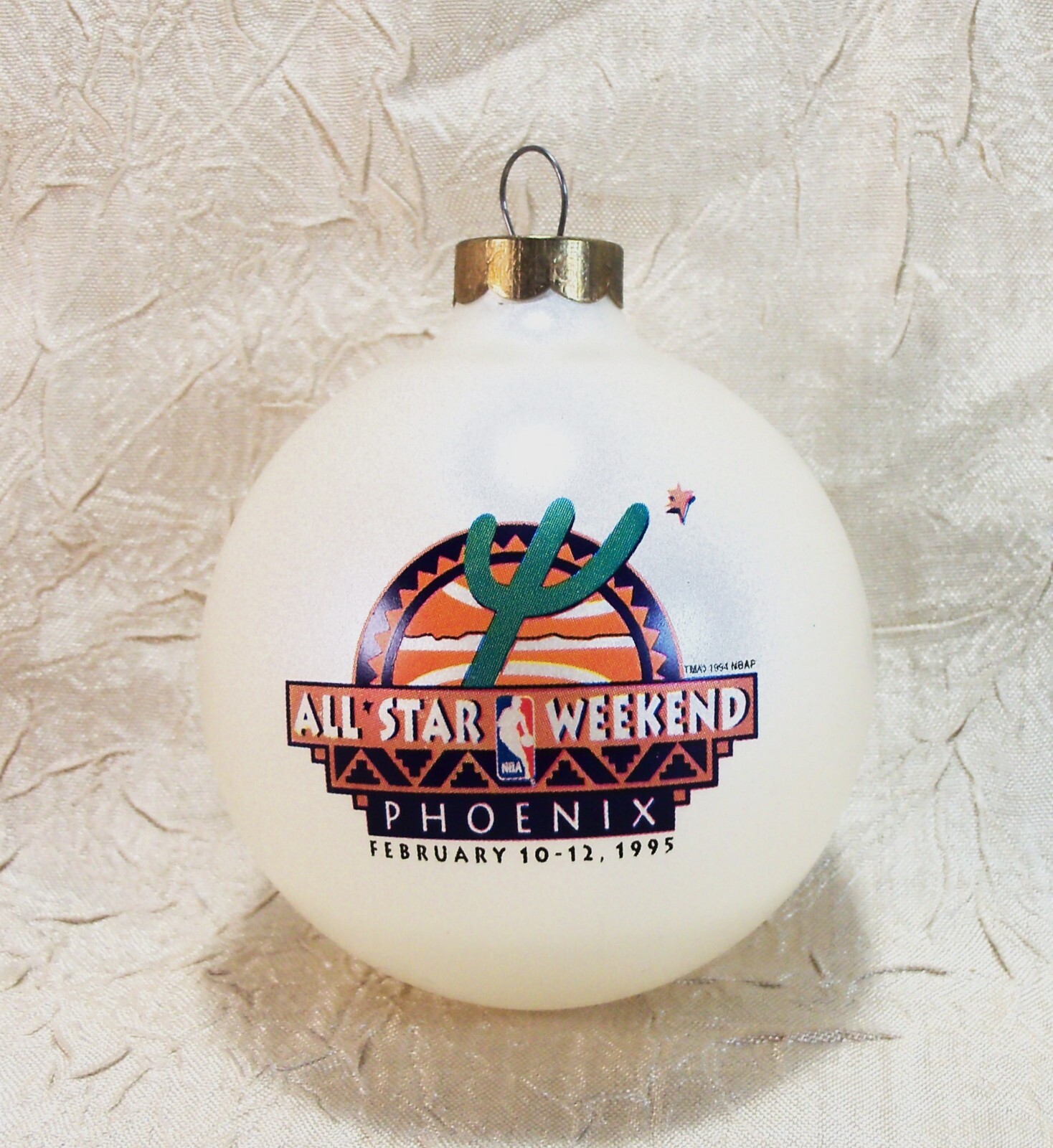 All Star Weekend Phoenix 1995 NBA Glass Christmas Ornament - SEE DESCRIPTION | eBay