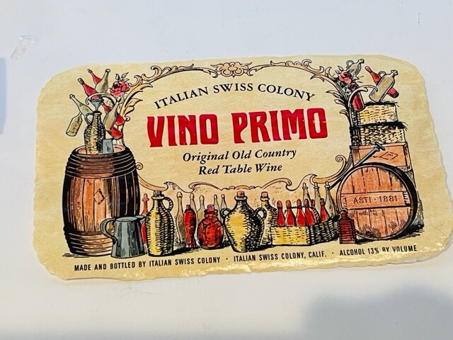 Vintage Italian Wine Label Vintage Italian Wine & Sparkling Wine