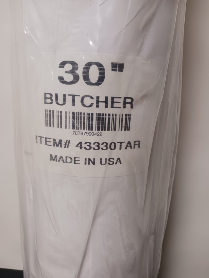 30'' x 700' 40# White Butcher Paper Disposable Bleached Food Meat Wrap ...