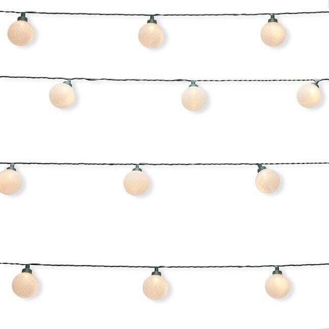 GE Color Choice 20-Count Multi-function White/Multicolor LED G50 Ice ...