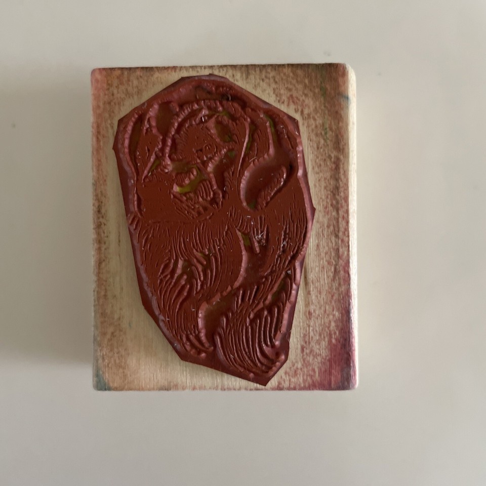 Golden Retriever Head - Wooden Rubber Stamp - That’s All She Stamped ...