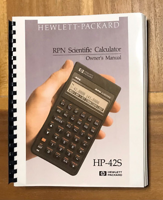 Manual for Hewlett Packard HP 42S Calculator | eBay