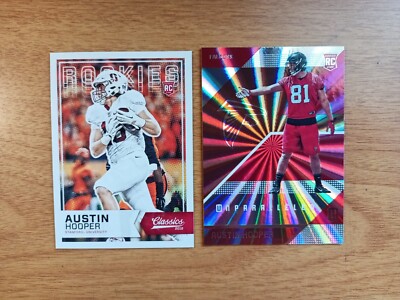 AUSTIN HOOPER 2016 PANINI CLASSICS/2016 UNPARALLELED ROOKIE FOOTBALL ...