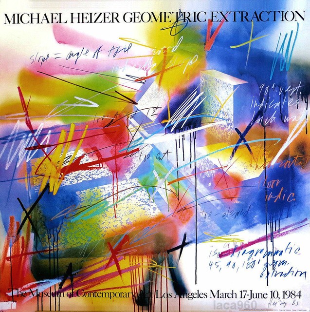 Michael HEIZER Geometric Extraction Los Angeles Museum Poster 46 x 46 ...