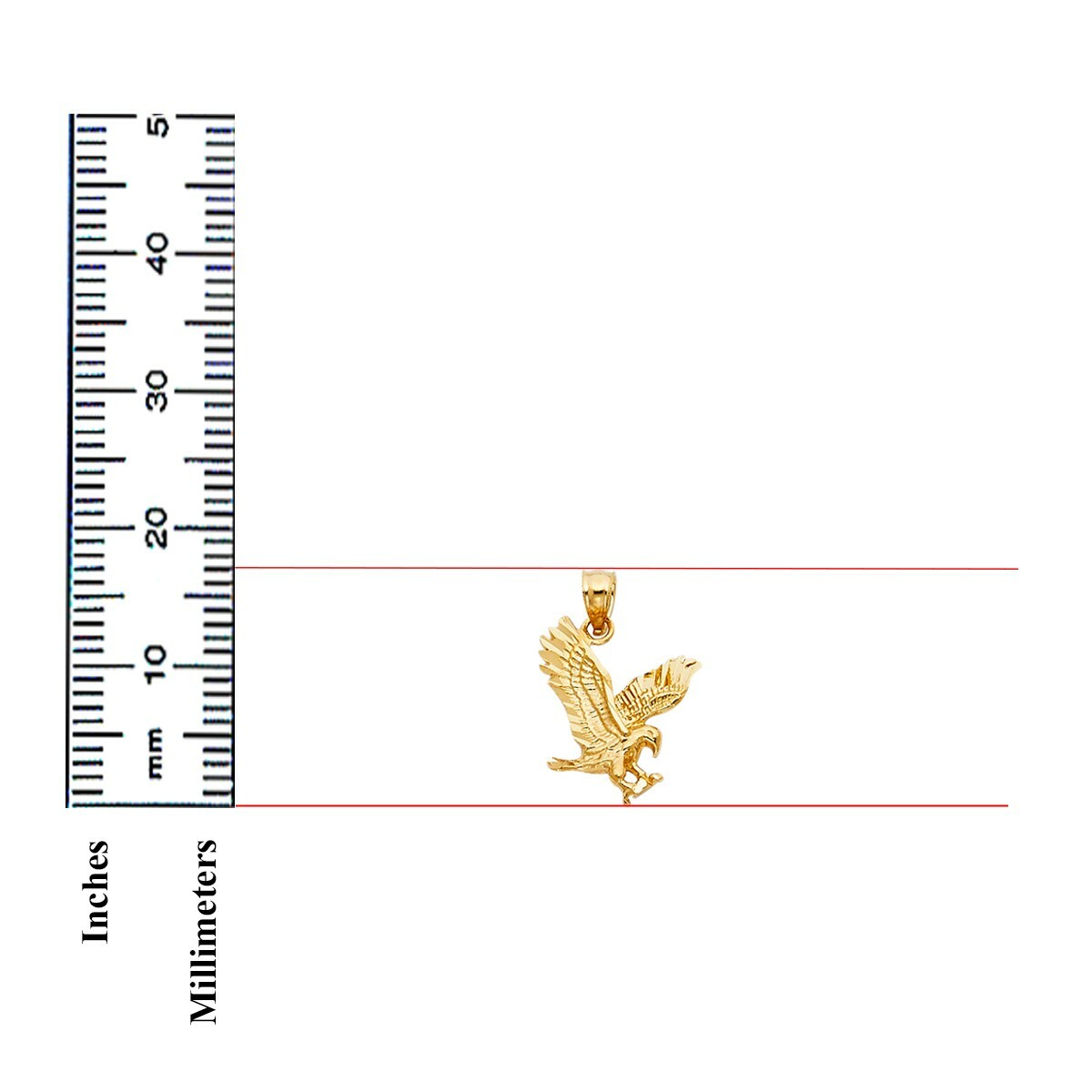 14K Yellow Gold Eagle Pendant For Necklace or Chain | eBay