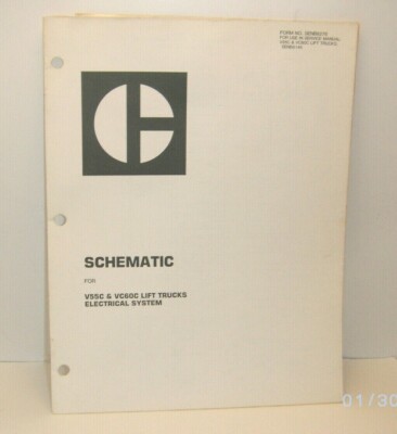 CAT V55C & VC60C Schematic Lift Truck Electrical Sys Manual (SENB8276 ...