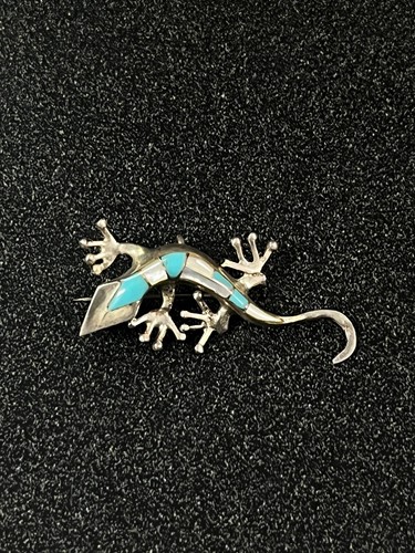 Vintage Sterling Silver Gecko Pin | eBay