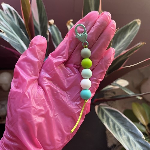 Keychain Silicone Green Mint Mix Handmade | eBay Australia