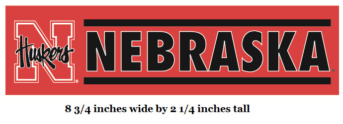 23 STYLES- Nebraska CornHuskers Wall Decal University of Huskers ...