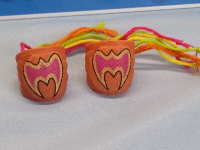 WWE Orange Knee Pad Accessory Mattel WCW ECW Ultimate Warrior Randy ...