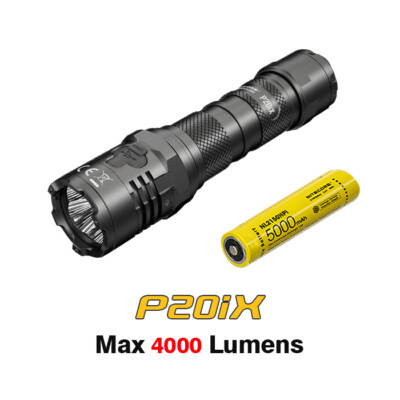 NiteCore P20iX 4000 Lumens Generation X Strong Light Tactical ...