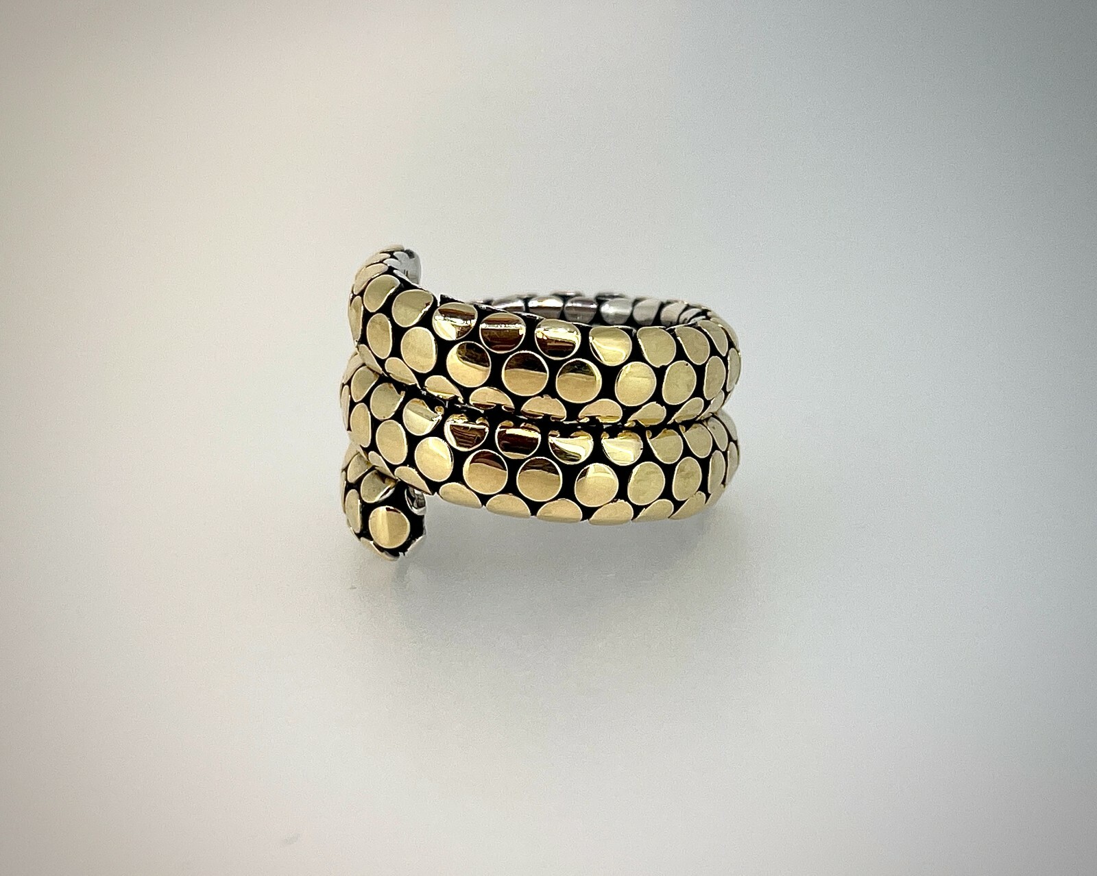 Vintage John Hardy Coiled Snake Dot Collection 18K Gold and Silver ...