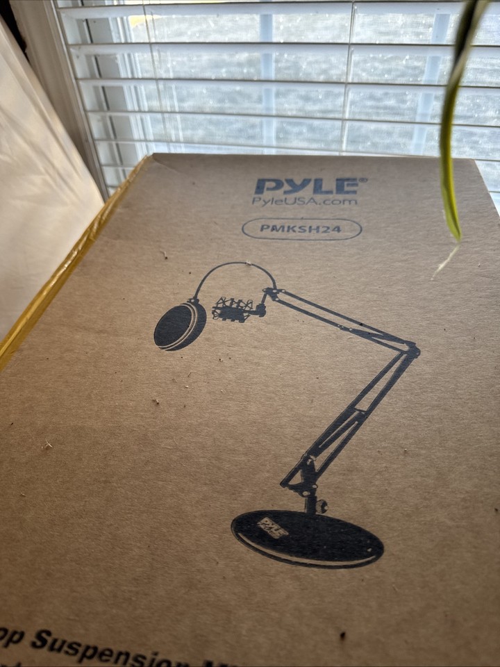 Pyle Tabletop Suspension Mic Boom Arm - Anti-Vibration Shock Mount ...