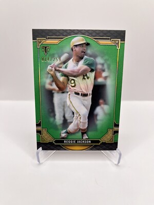 2022 Triple Threads Reggie Jackson Emerald Color MatchParallel /259 ...