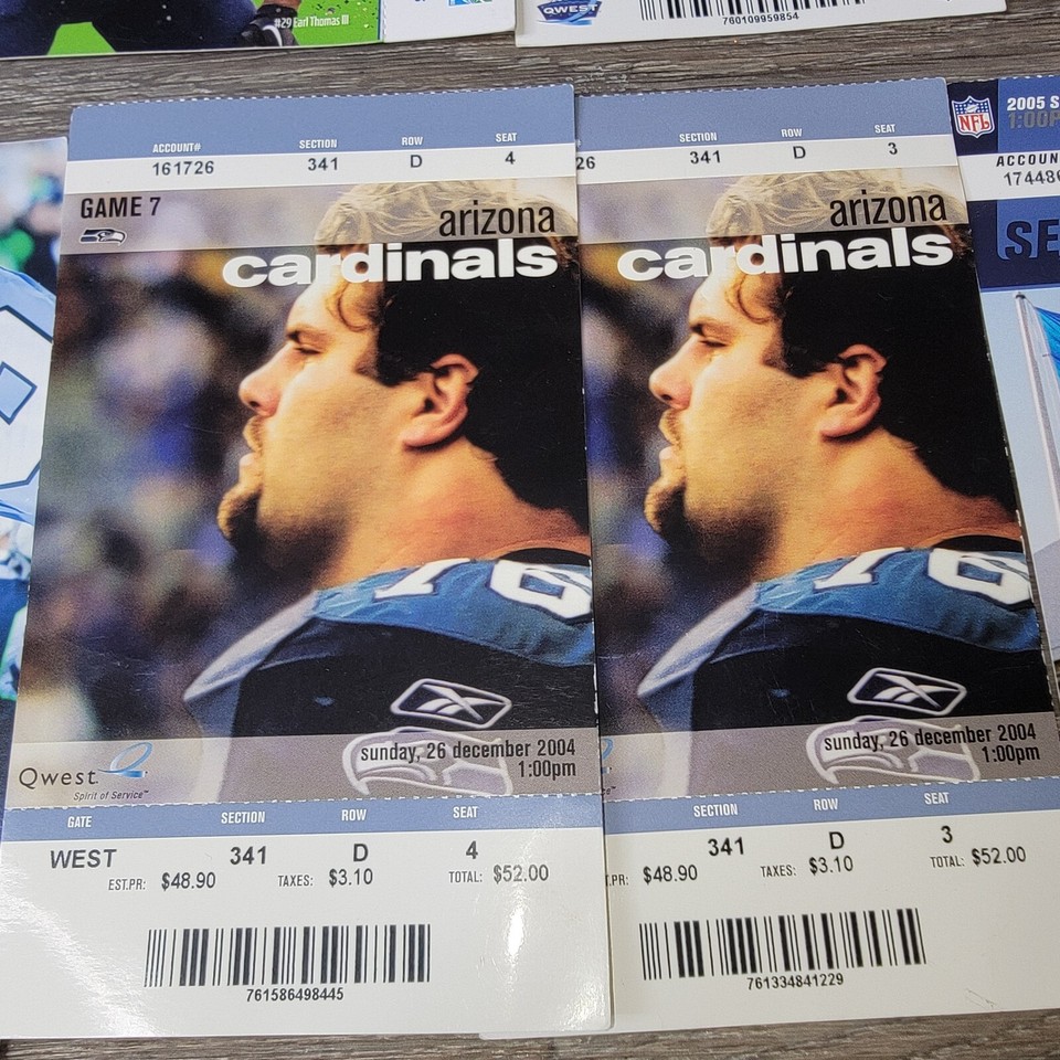 Lot of 8 Seattle Seahawks Ticket Stubs Multiple Seasons 4 Games 2 ...