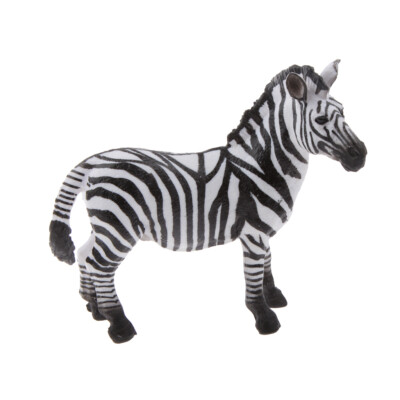 Lifelike Zebra Wildlife Zoo Animal Model Figurine Decoration Kids Toy ...