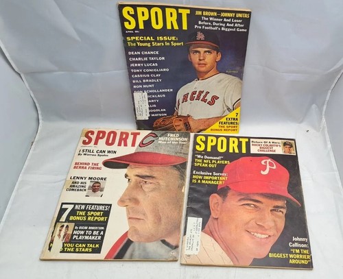3 x 1965 Sport Magazines MLB Covers Fred Hutchinson Dean Chance ...