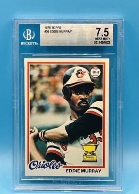 1978 Topps #36 EDDIE MURRAY HOF Rookie RC Newly Graded 7.5 NM+ SHARP | eBay