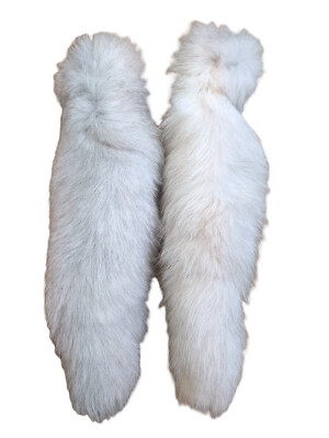 Blue Fox Tail, Tanned | eBay
