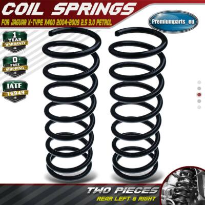 2x Coil Springs Rear Suspension for Jaguar X-Type X400 2004-2009 2.5 3. ...