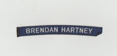 CARLTON FOOTBALL ClUB DUFFLE COAT TAG NAME PLAYER [ BRENDAN HARTNEY ...