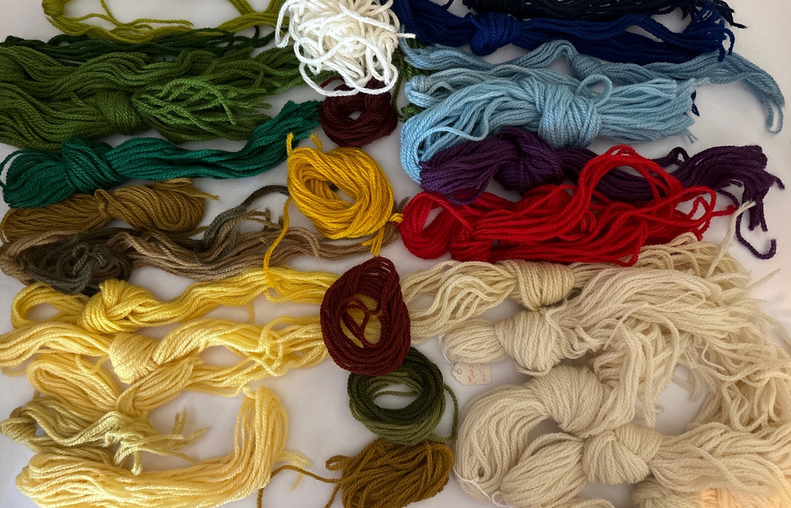 Mixed Lot-Wool Tapestry/Needlepoint Yarn-Multiple Colors- Approx 10.5 ...